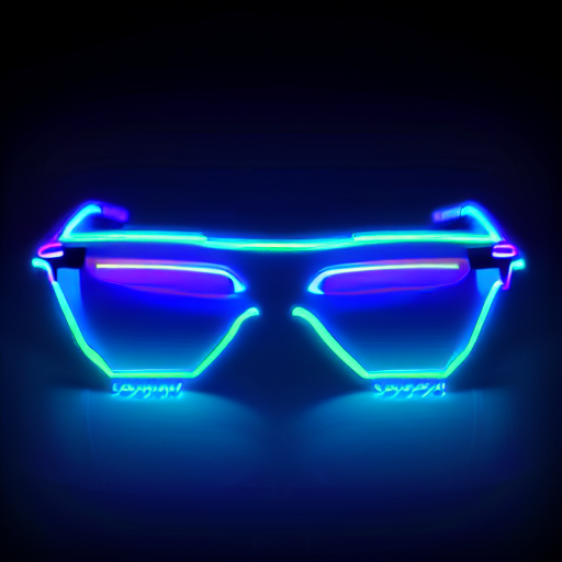 Glow In The Dark Nerd Glasses