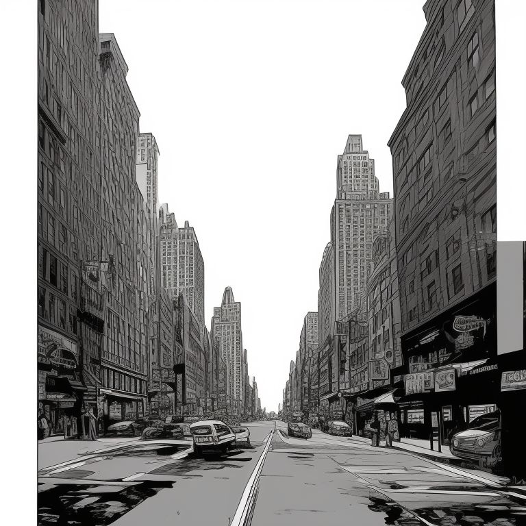 Comic Book City Street