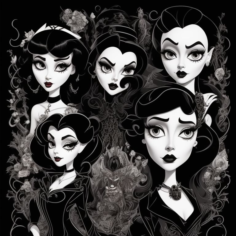 Gothic People Drawings