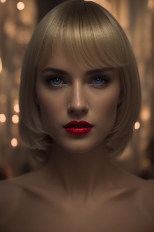 Short Blonde Scene Hair