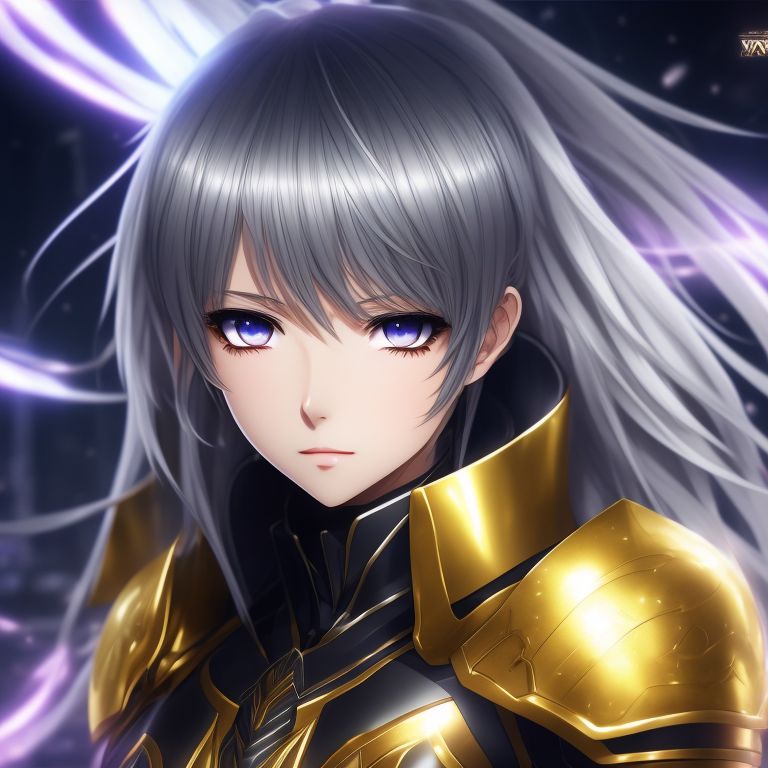 Anime Girl Black Hair Gold Eyes
