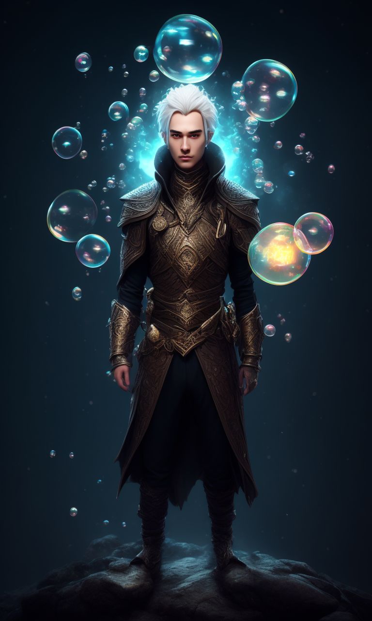 present-mole595: A man with bubble head