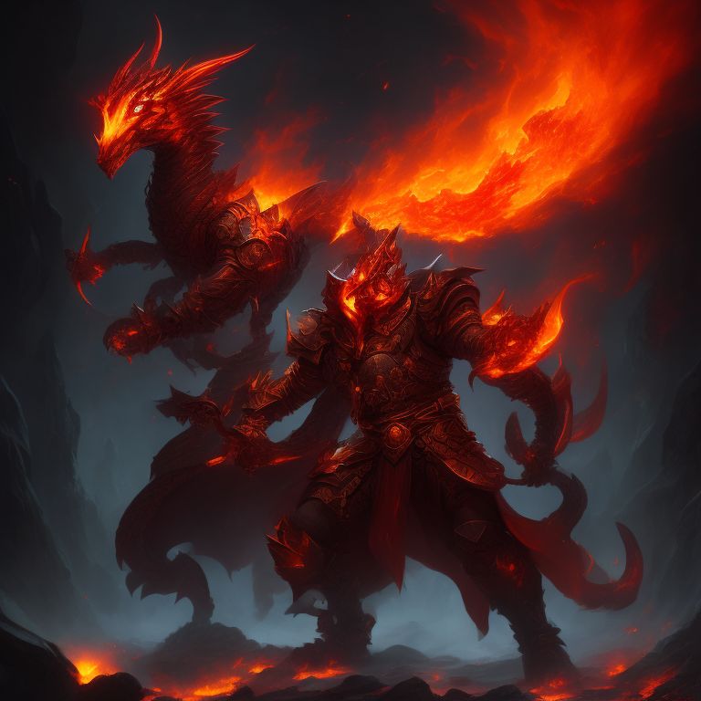 Fire Elemental Dragons