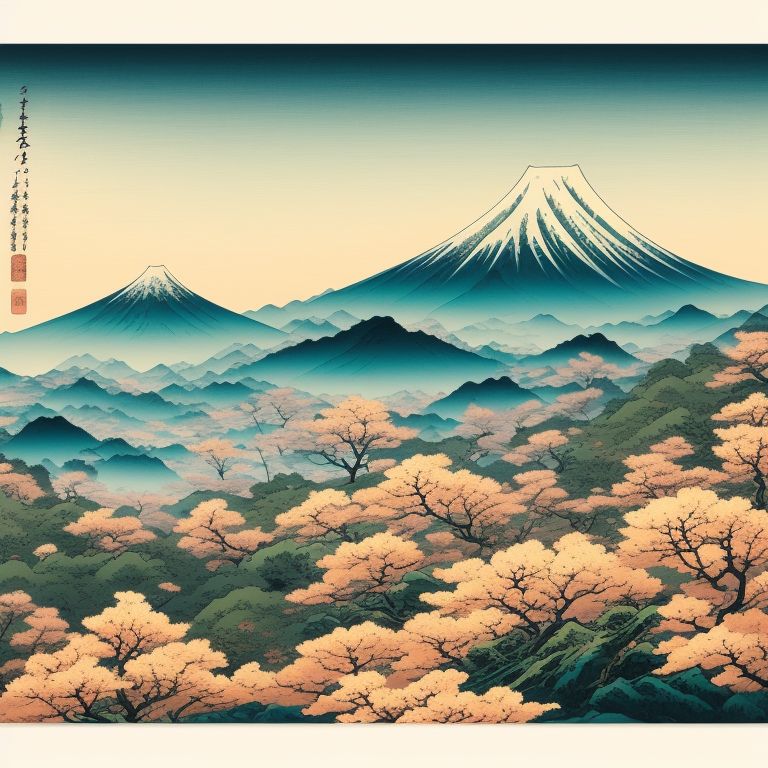Japanese Paintings Mountains