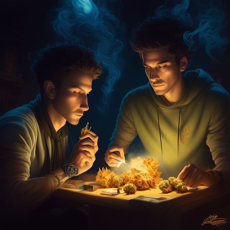 Patrick Smoking Weed