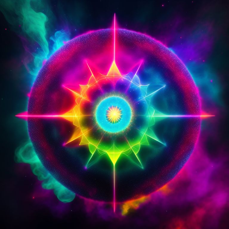 ample-ape77: Chakra Alignment: Vibrant Surrealism