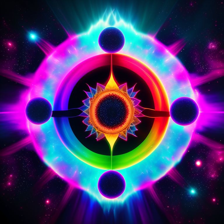 ample-ape77: Chakra Alignment: Vibrant Surrealism