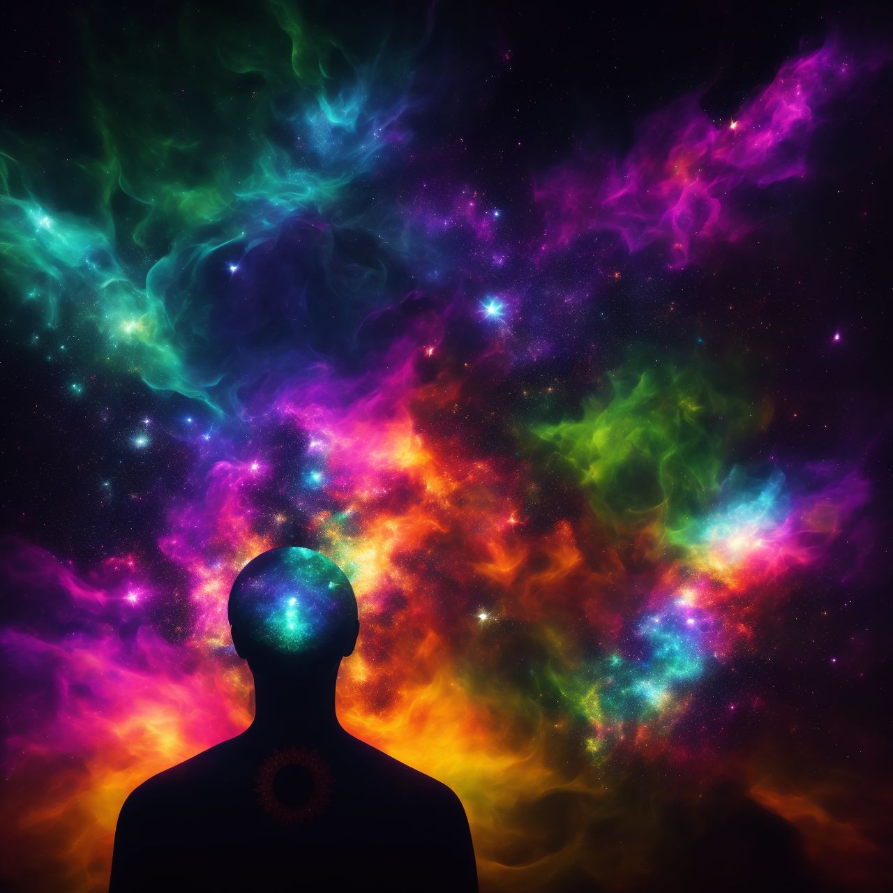 ample-ape77: Chakra Alignment: Vibrant Surrealism