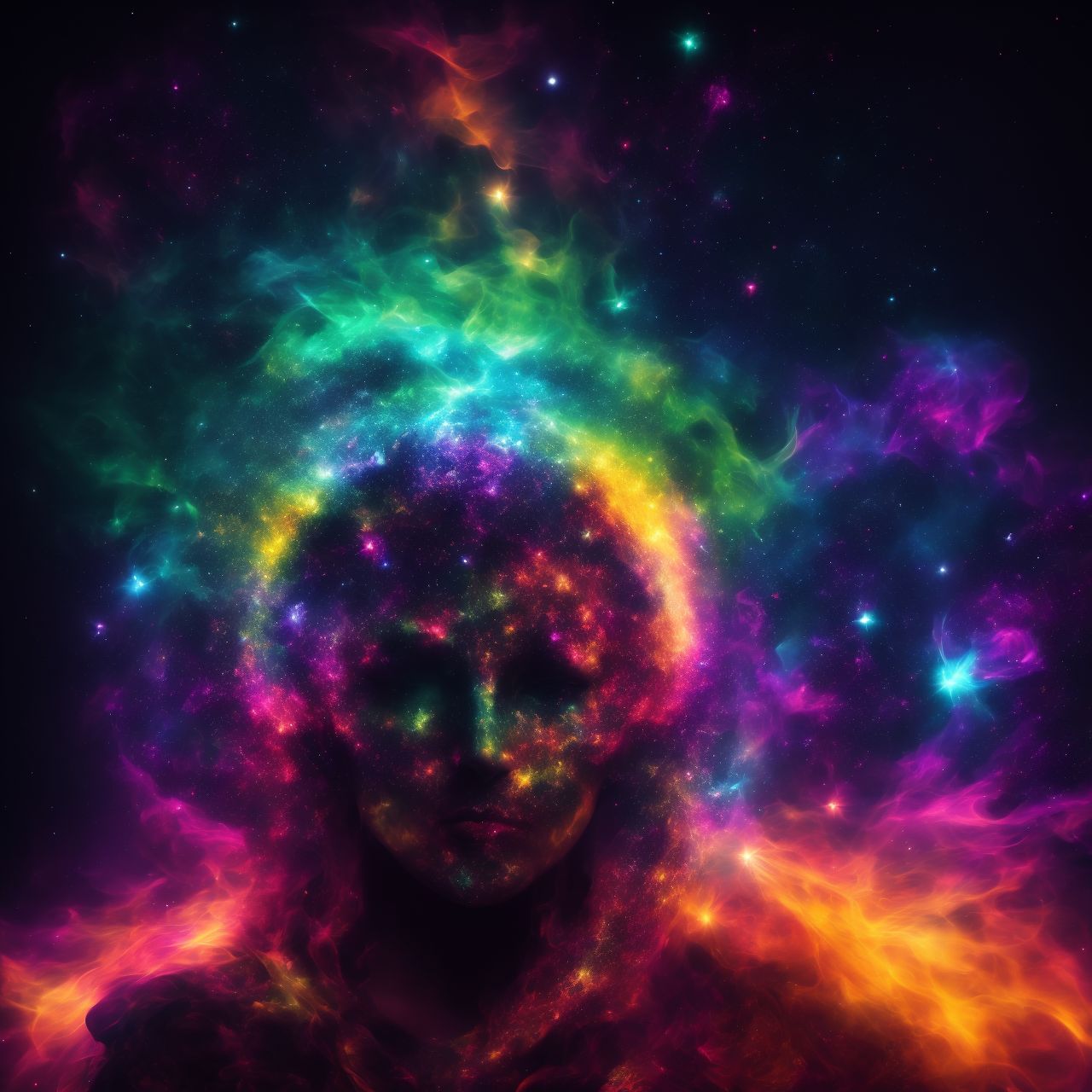 ample-ape77: Chakra Alignment: Vibrant Surrealism