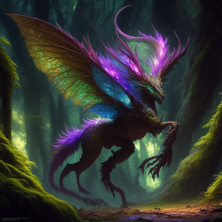 few-parrot401: A shimmering fairy flitting through the forest