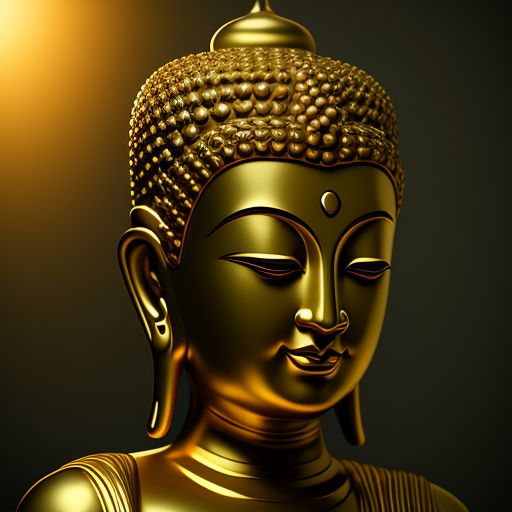 hard-chough87: Imagine a magnificent Thai Buddha statue crafted with ...