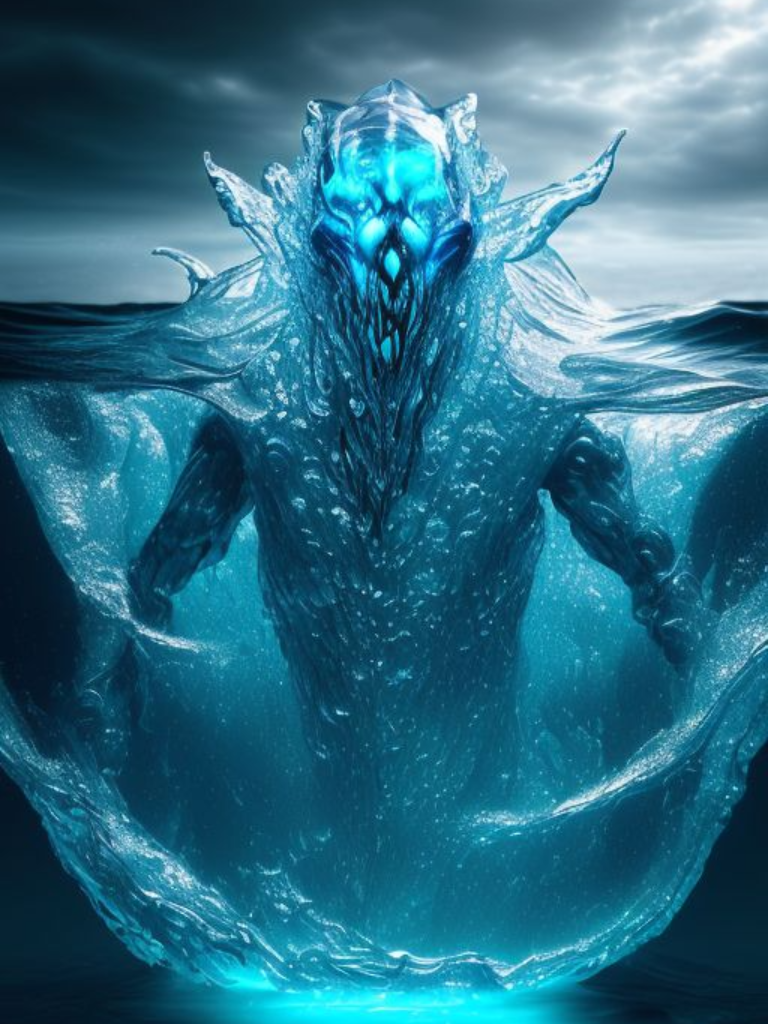 ample-ape77: full body dnd water elemental. a creature that embodies ...