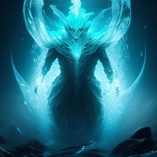 ample-ape77: full body dnd water elemental. a creature that embodies ...