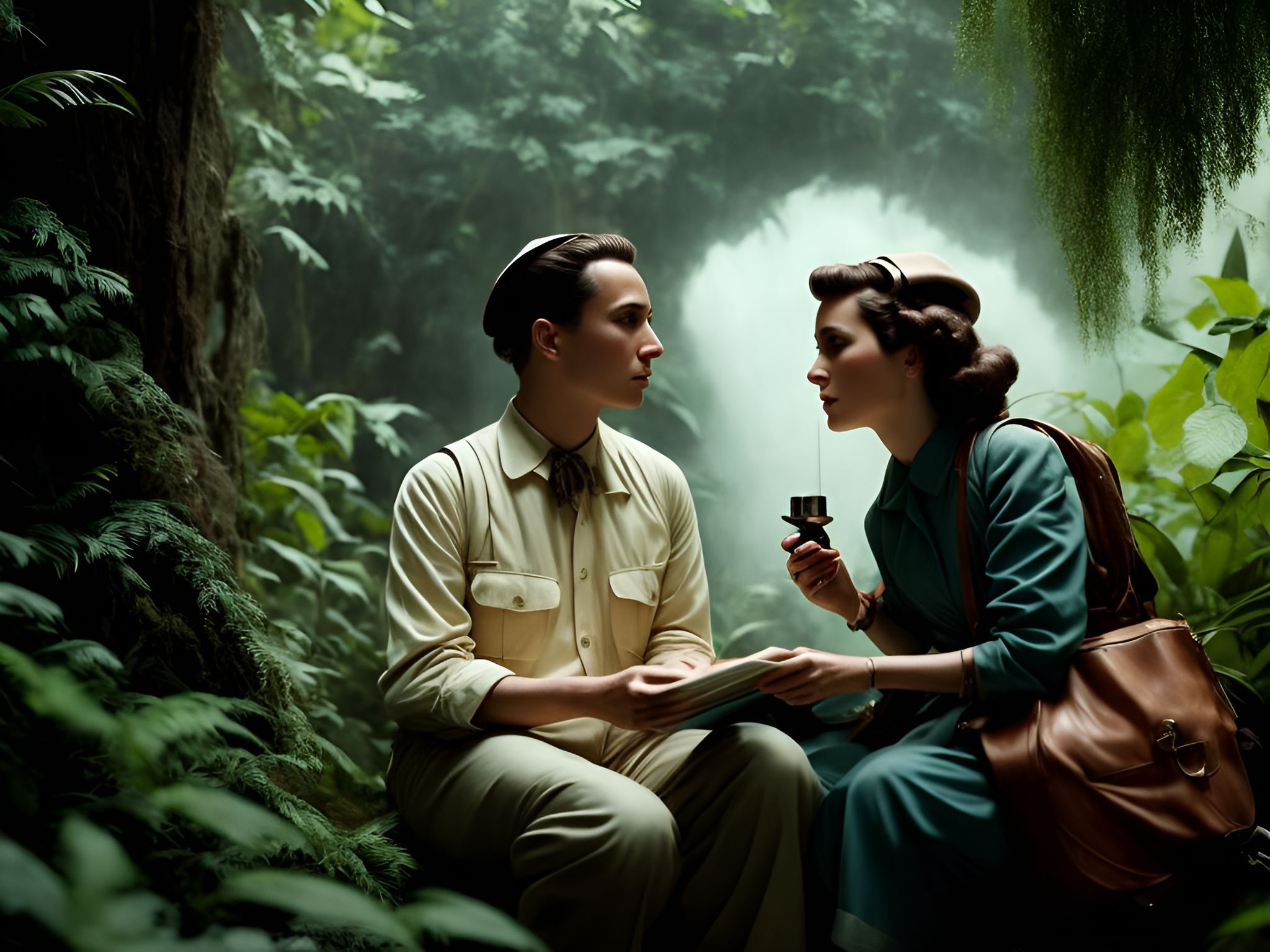 addison: A scientist discovering a new species in a remote jungle