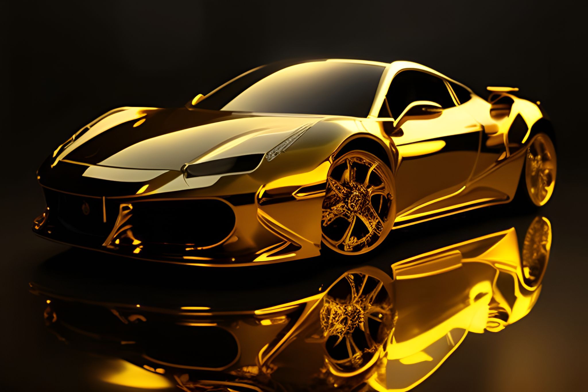 AndreaMarques: golden car