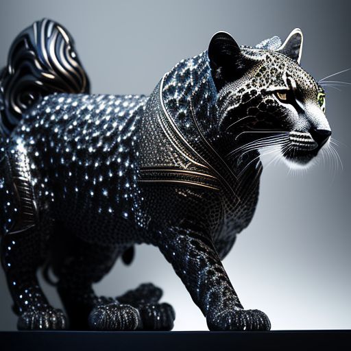 loose-oryx828: Silver leopard; a stunning leopard made of high grade ...