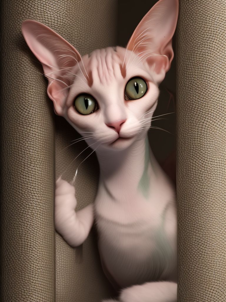 Calico Sphynx Cat