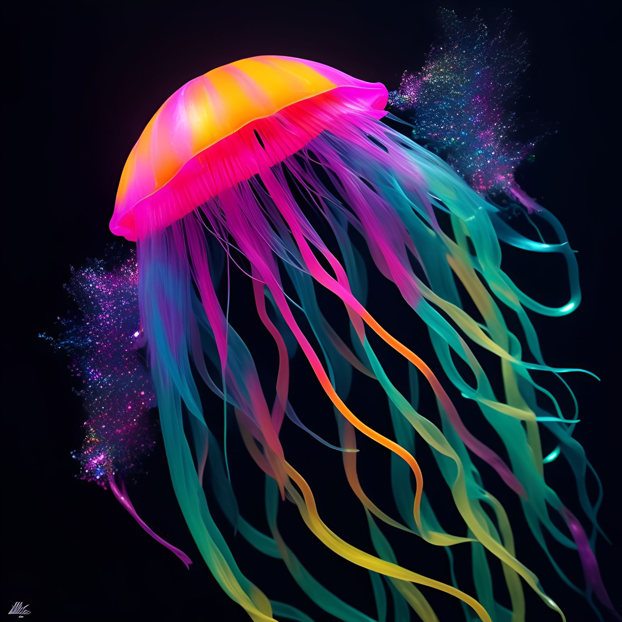Rainbow Glow Jellyfish