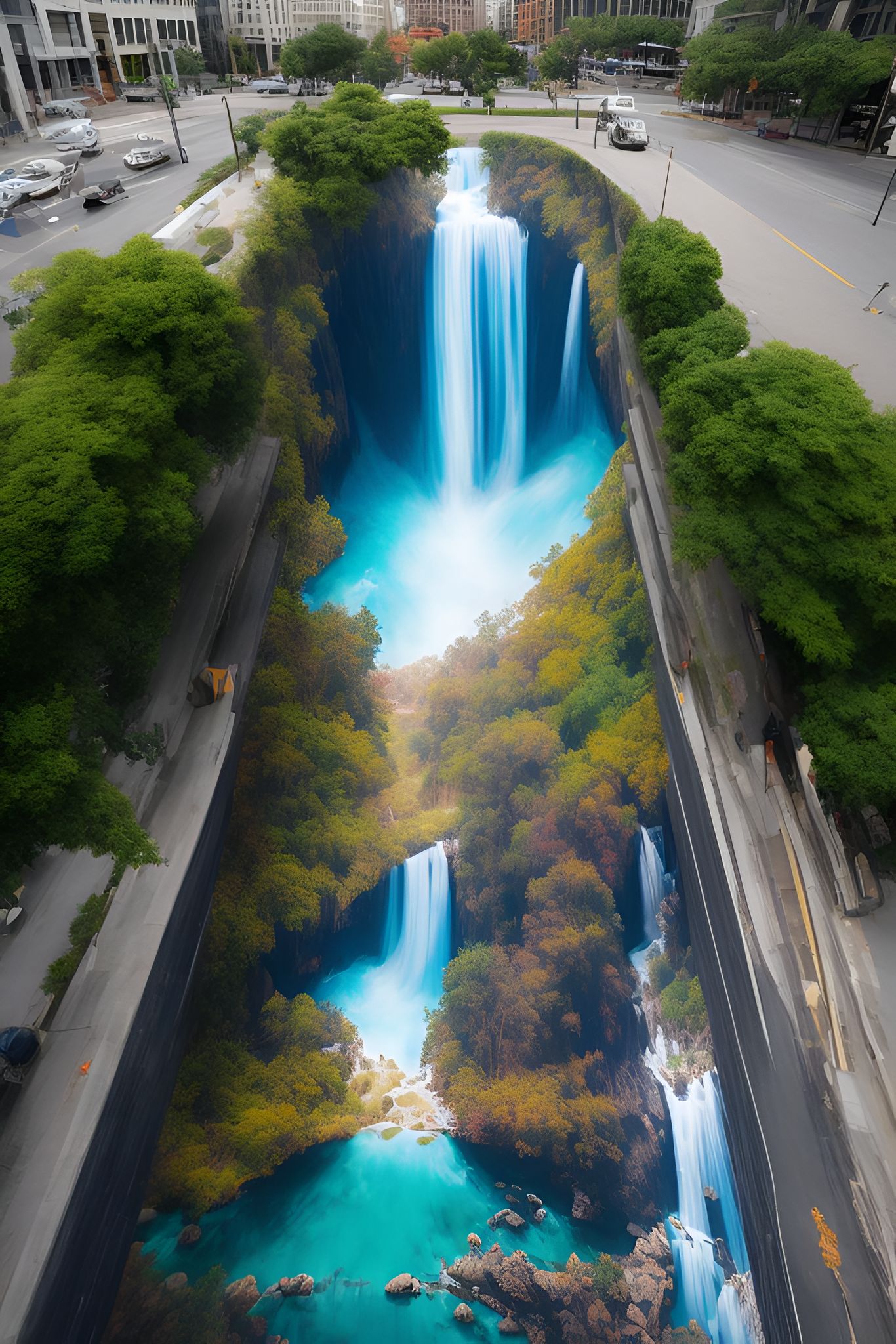 3D Anamorphic Painting | PromptHunt Template