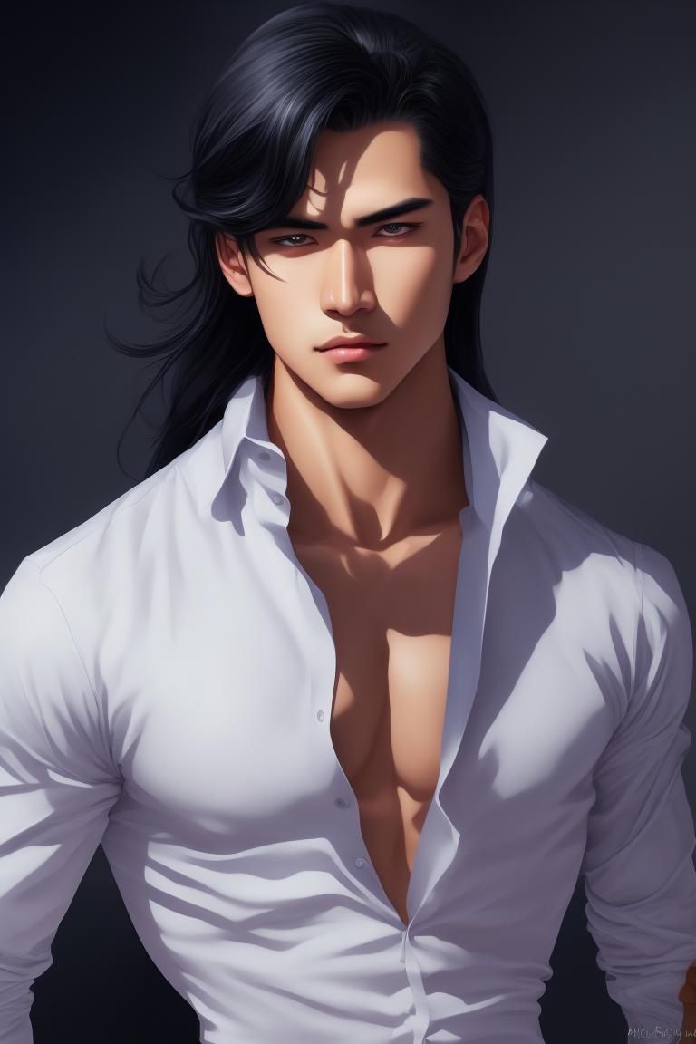 Desna: handsome young man with long golden blonde hair and silver eyes ...