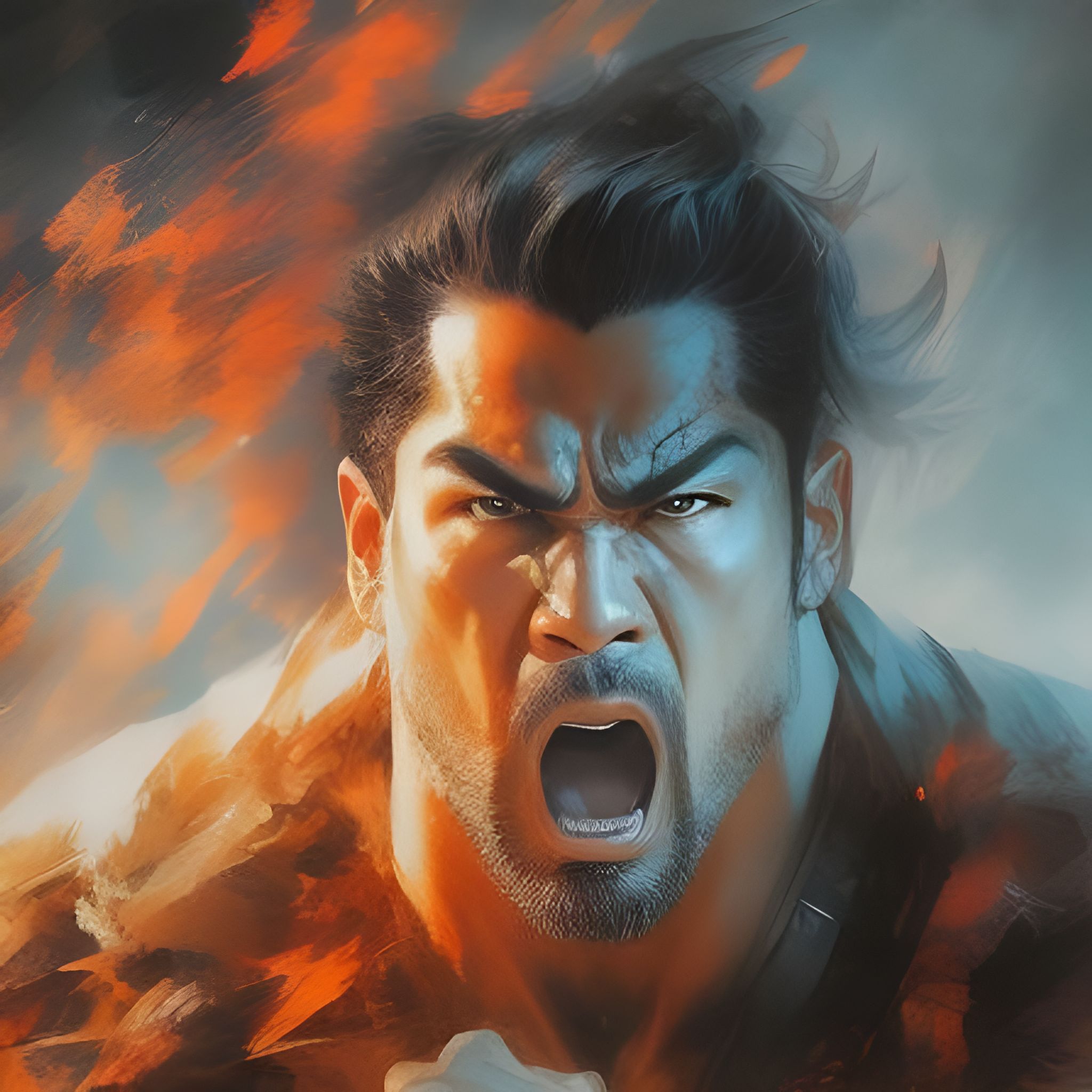 Mehran: His countenance is transformed into a tempestuous storm of fury ...