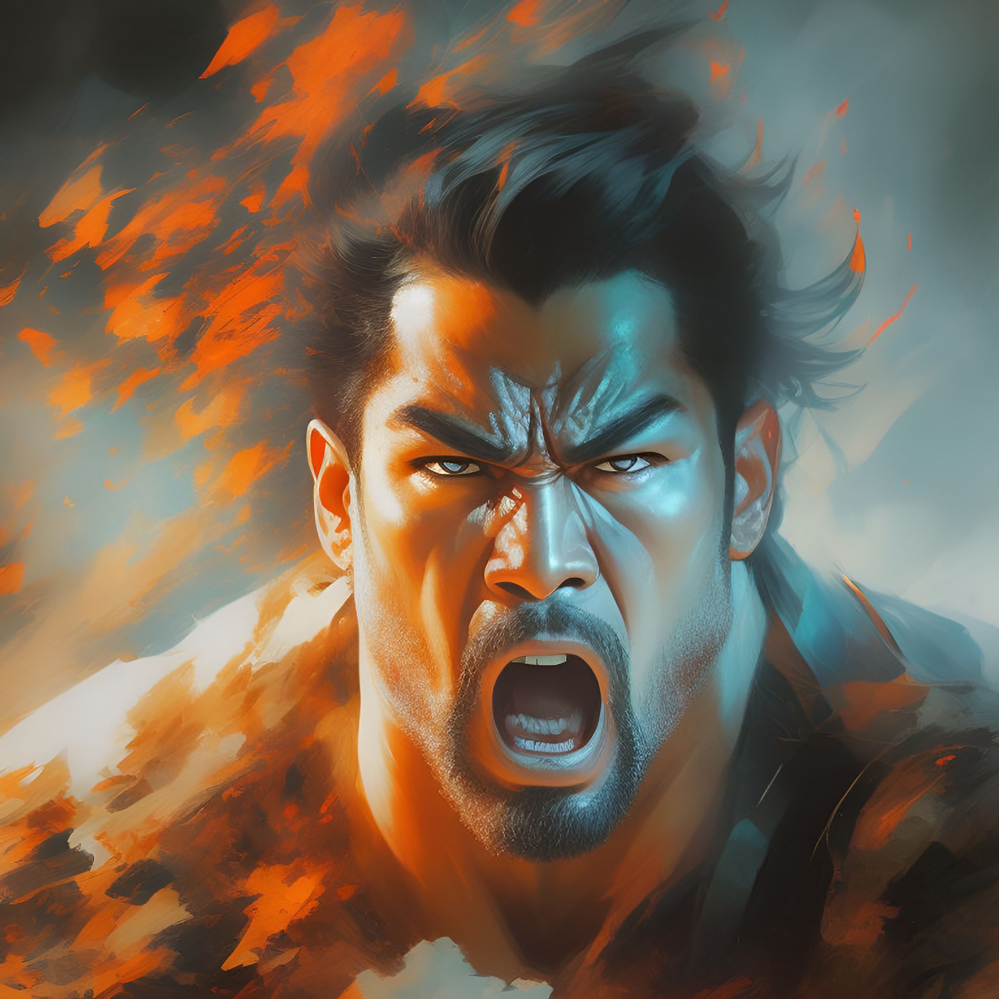 Mehran: His countenance is transformed into a tempestuous storm of fury ...