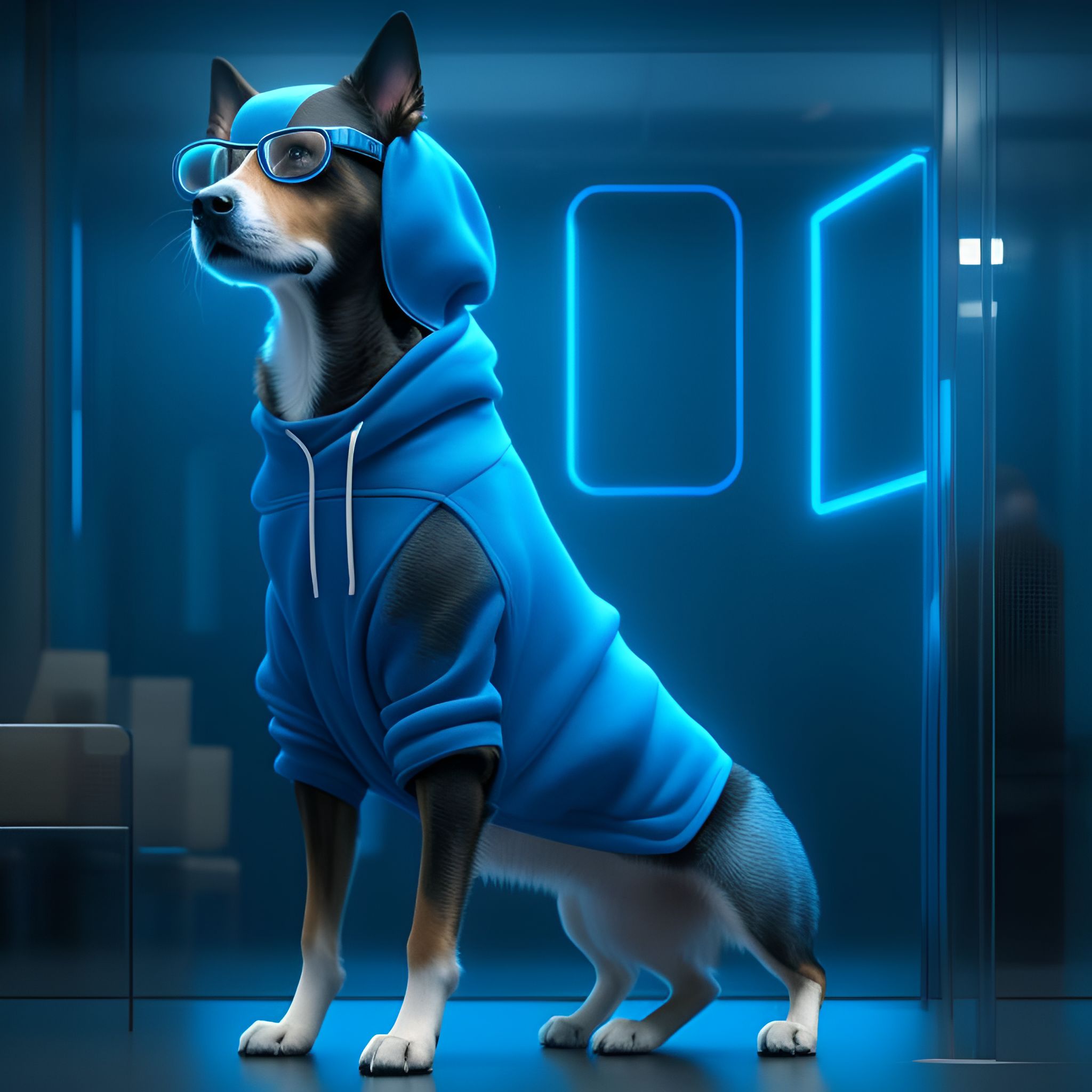 Geoffvanstone: dog with human body, humanoid