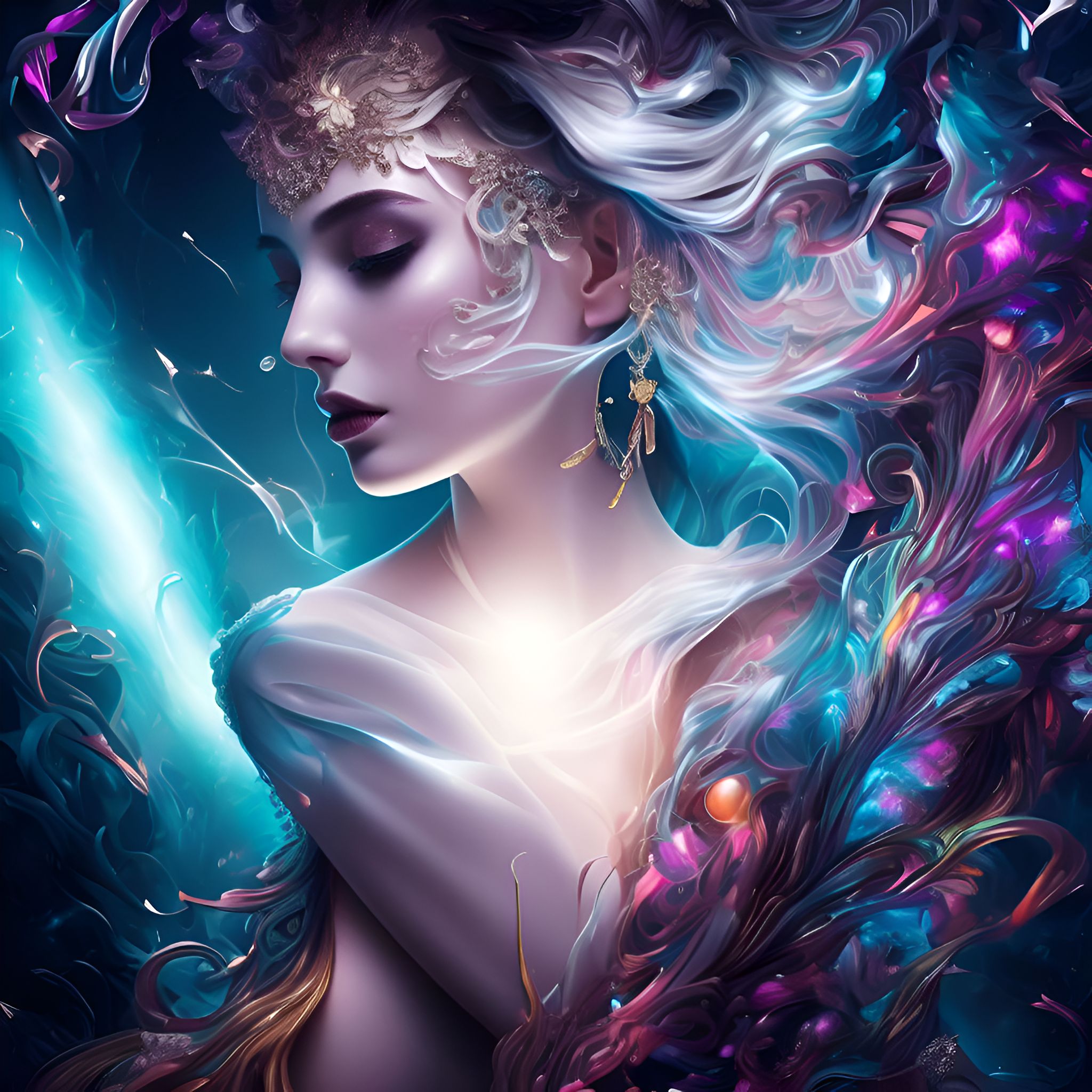 unkempt-gnat493: A body experiencing astral projection, glowing white ...
