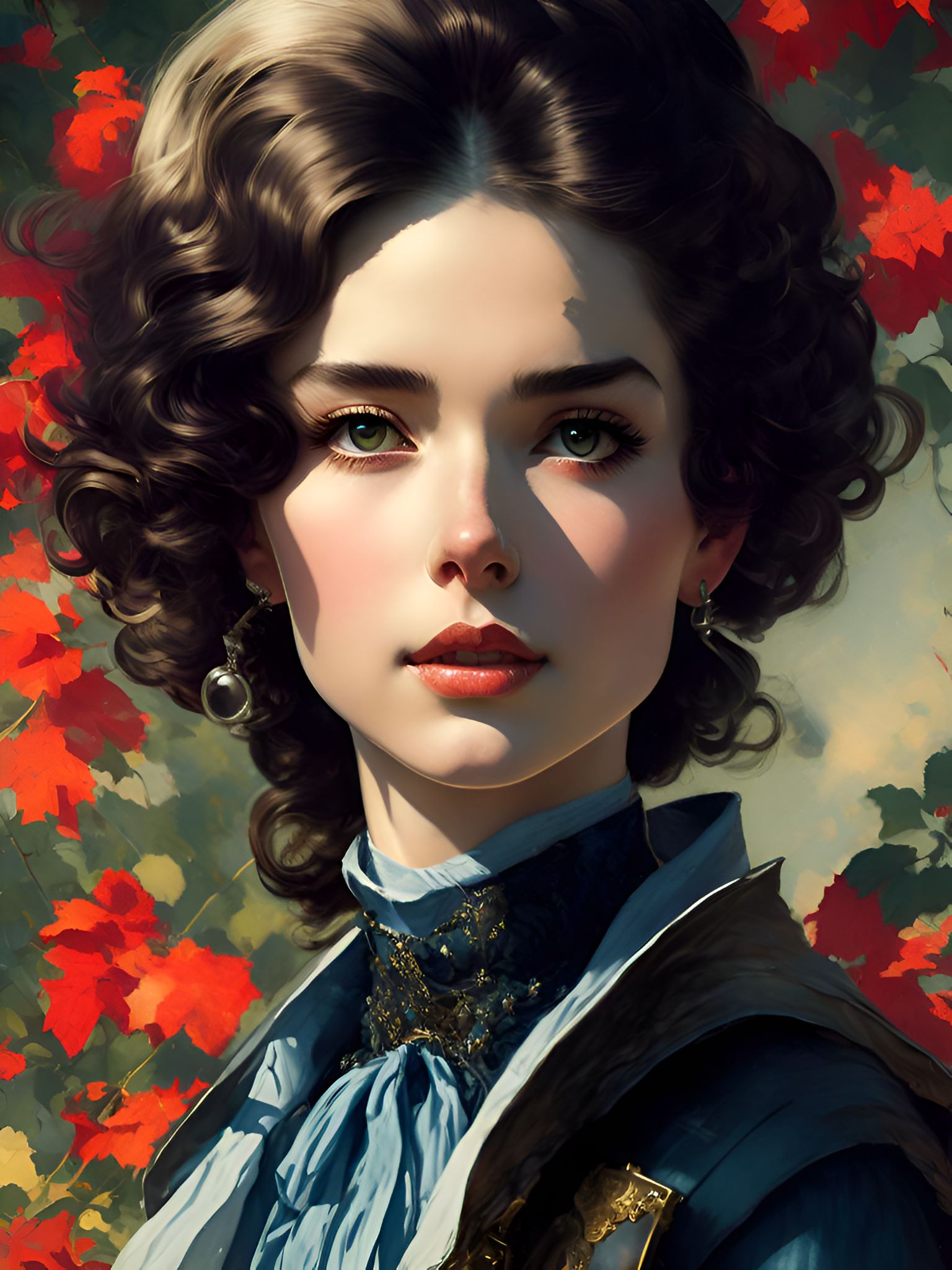 Half Good Half Evil Face Drawing