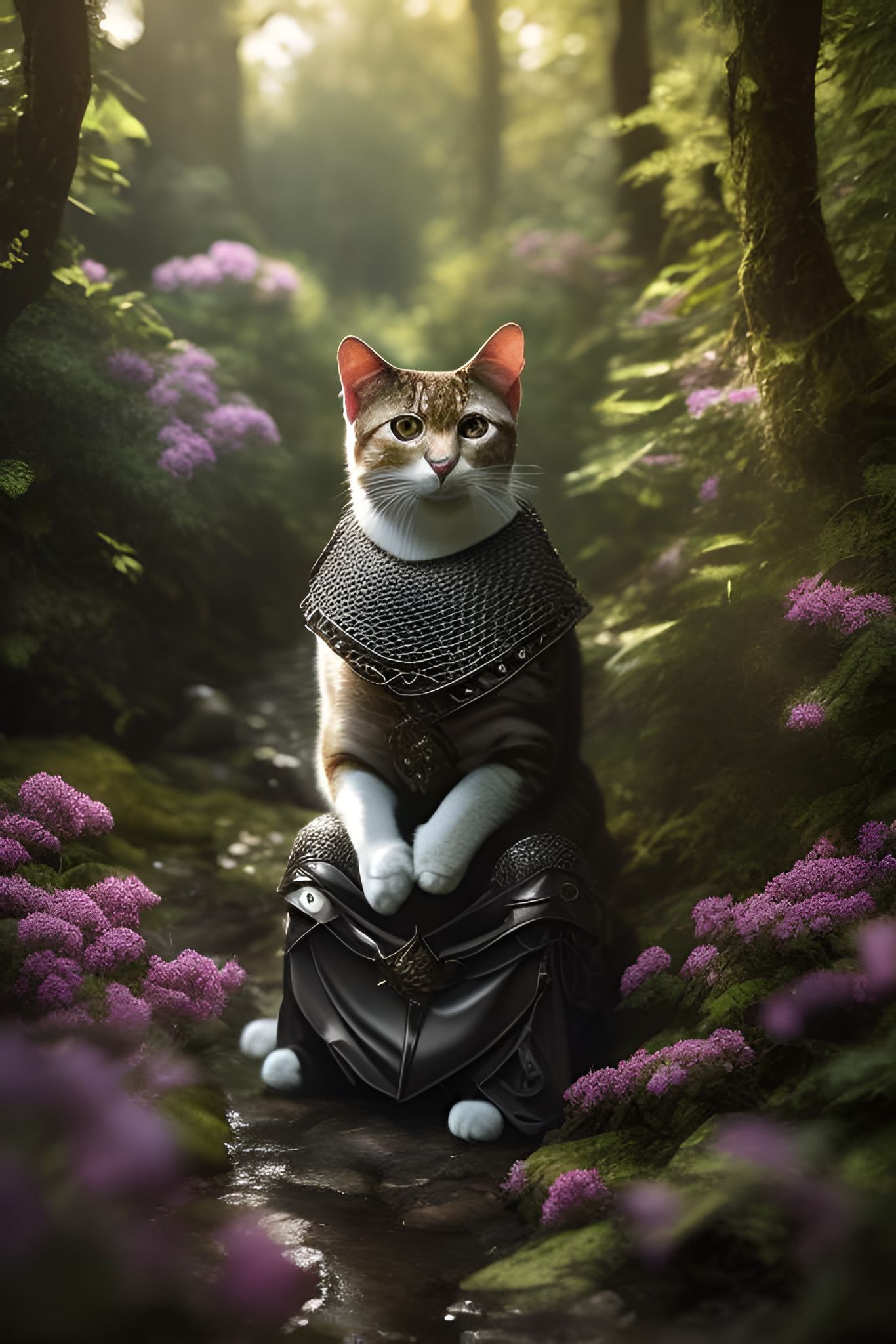 Fedoraxsa: stunning fullbody D&D character art: anthropomorphic cat as ...