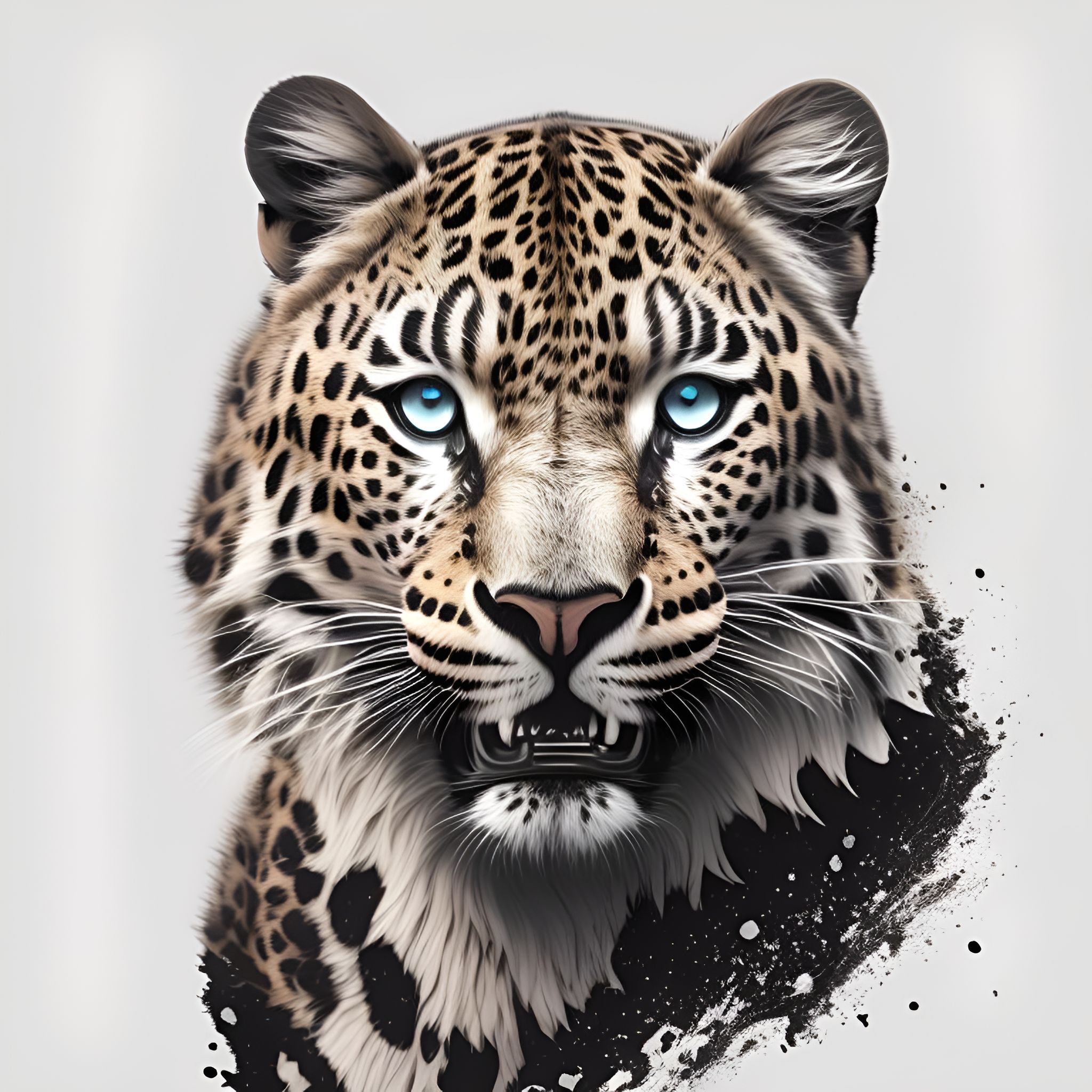 Leopard Head Drawing