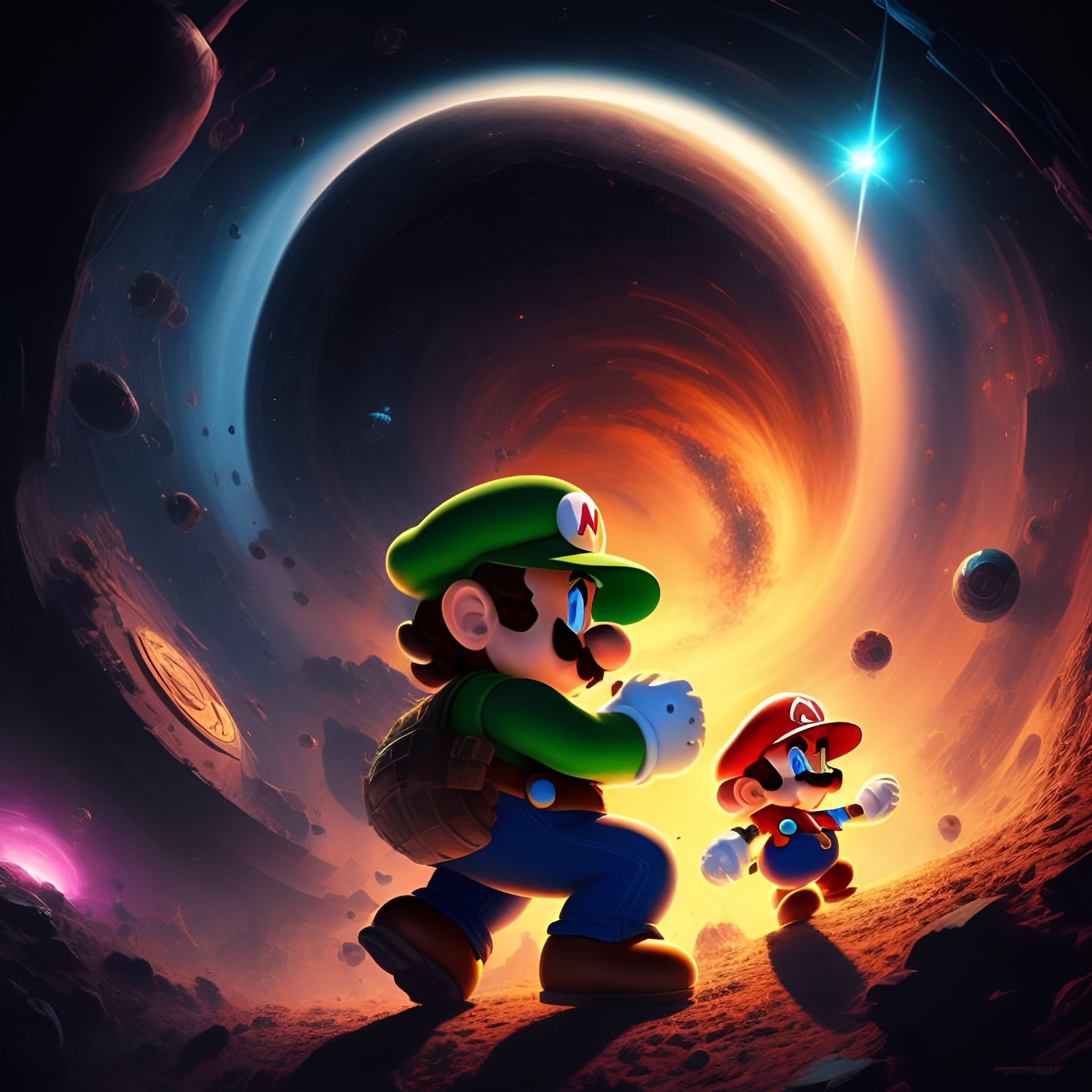 Super Mario Galaxy Black Hole