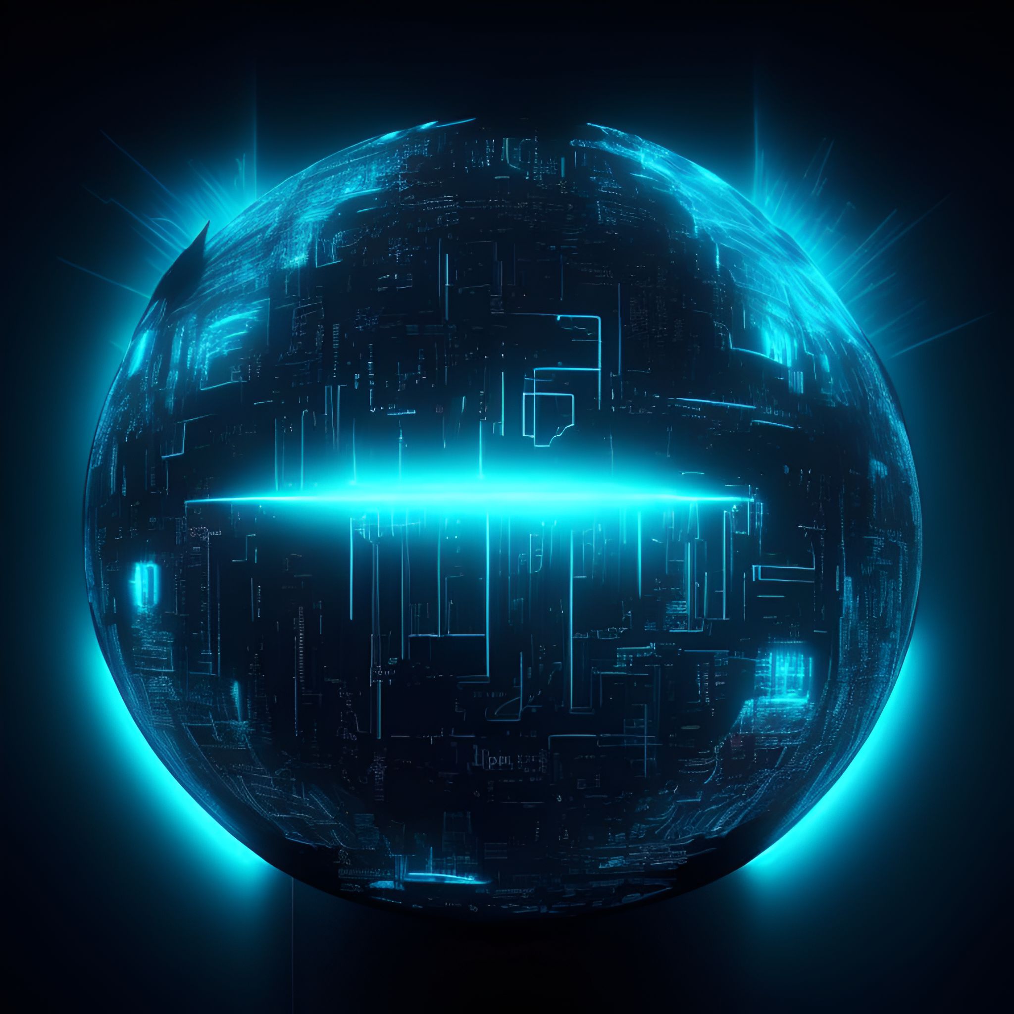 bronze-chough12: electric sky blue binary code in dark room