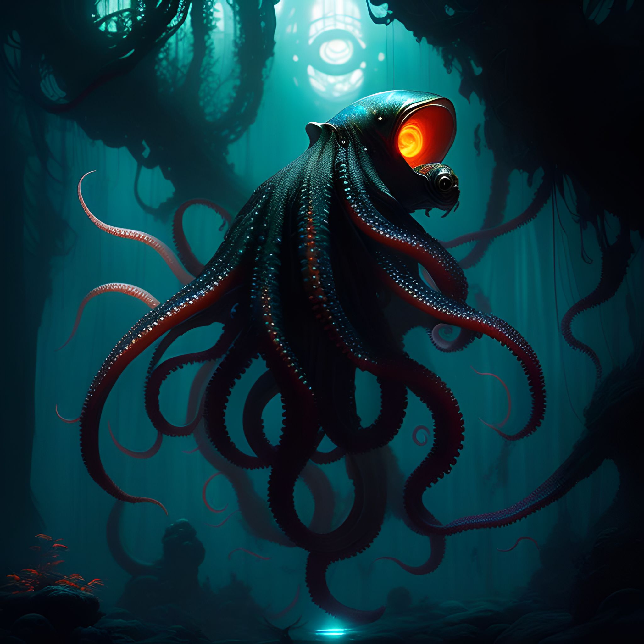 wobbly-loris505: Human fish alien octopus squid