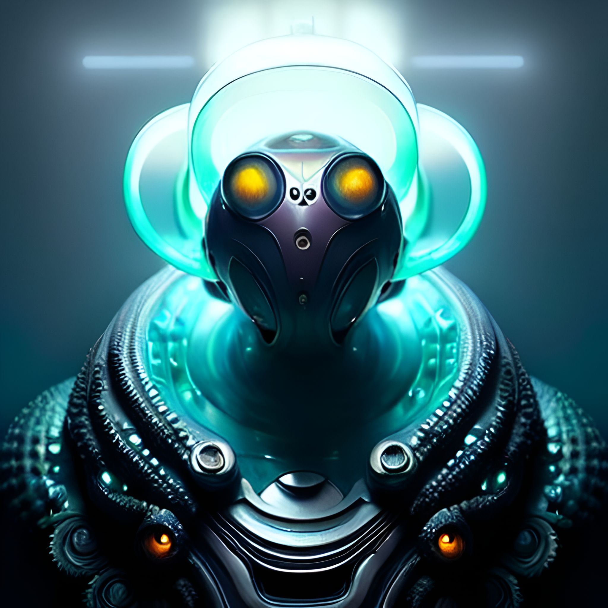 wobbly-loris505: Human fish alien octopus squid person face robot guy