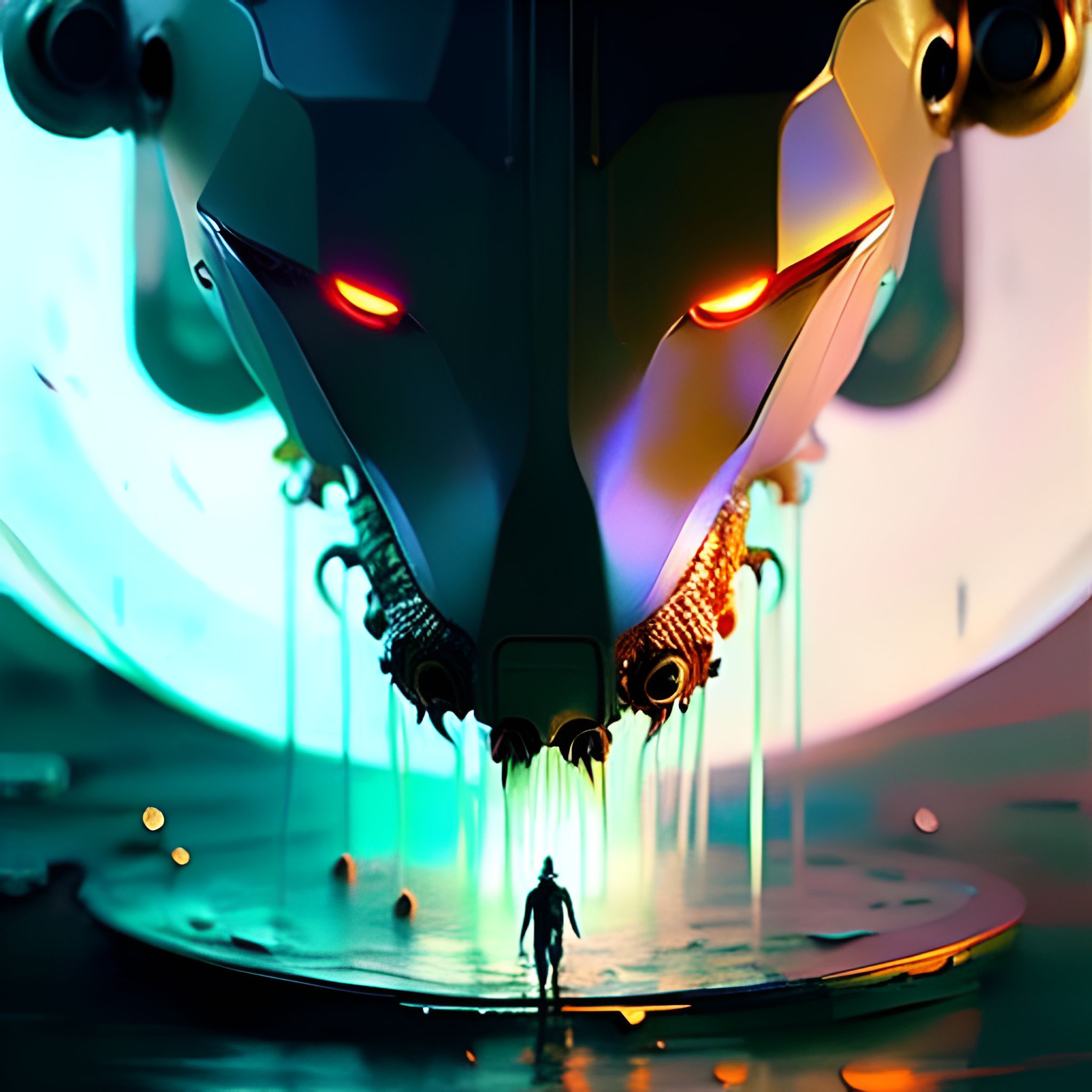 wobbly-loris505: Human fish alien octopus squid person face robot guy ...