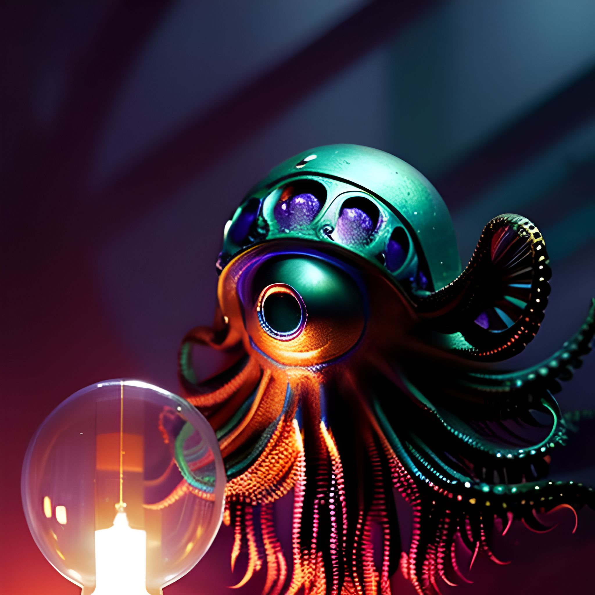 wobbly-loris505: Human fish alien octopus squid person face robot guy ...