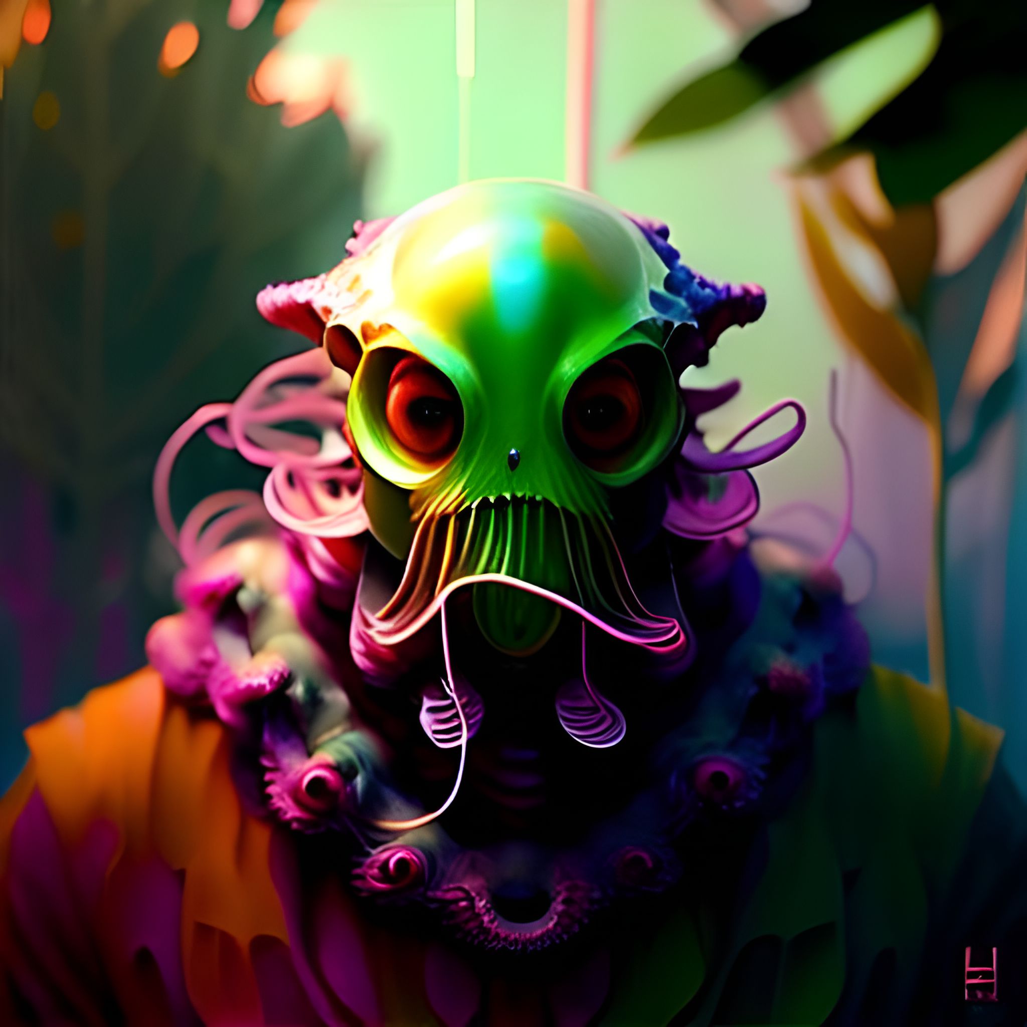 wobbly-loris505: Human fish alien octopus squid person face guy ...