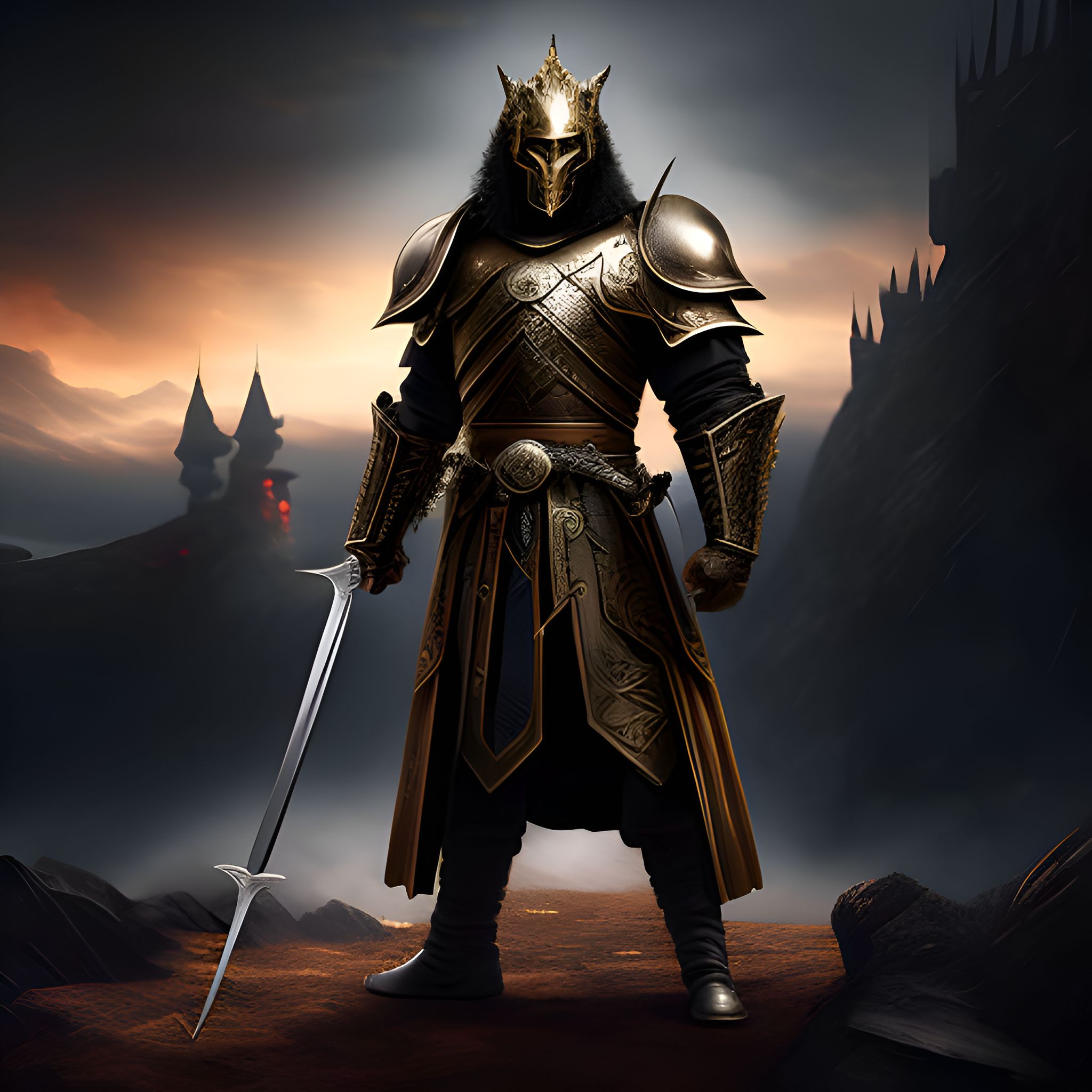 Osneysjc: fit soldiers, armor with details of gold and black metal ...