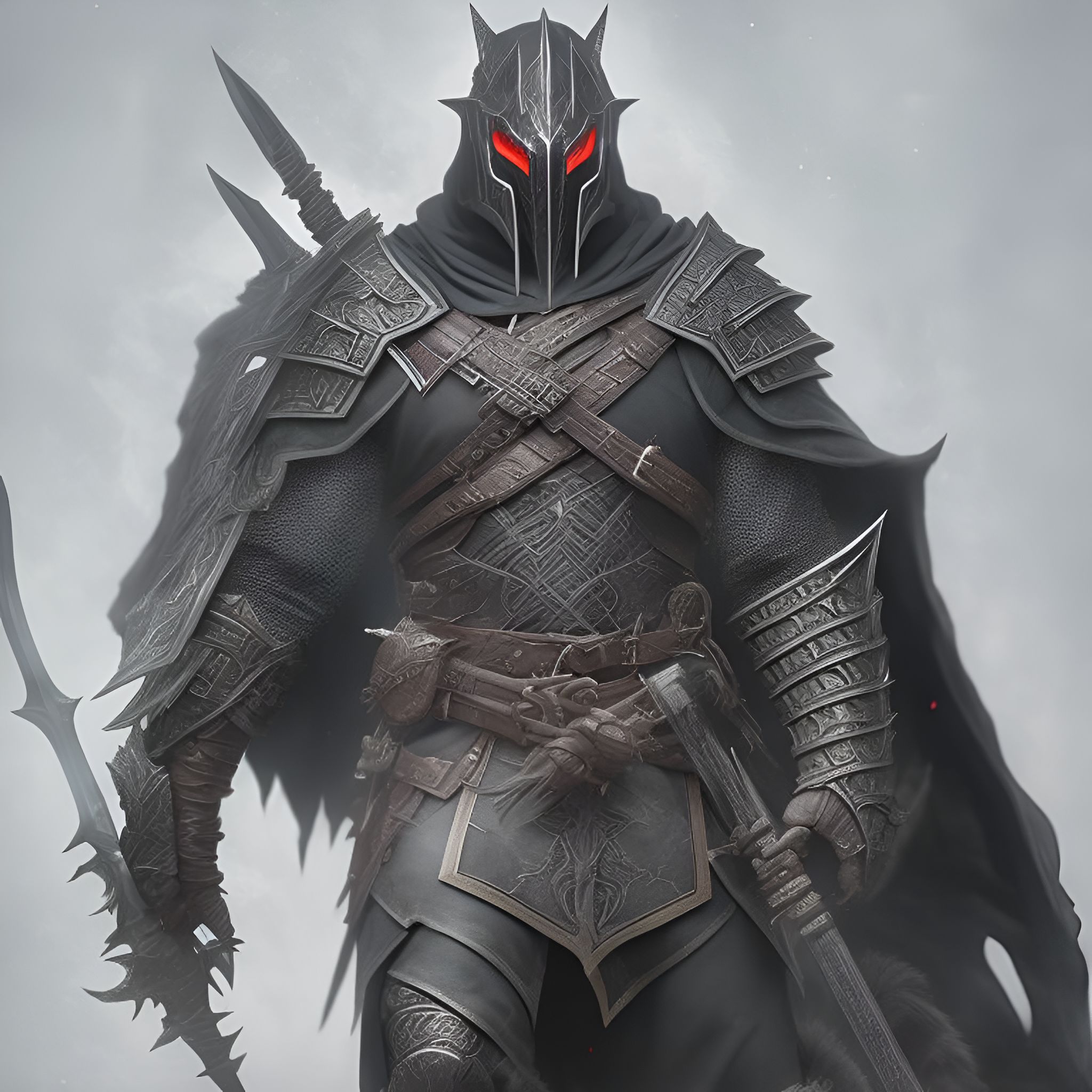 Osneysjc: spectral warrior, dark, mask, evil, D&D, HD, dark, realistic ...