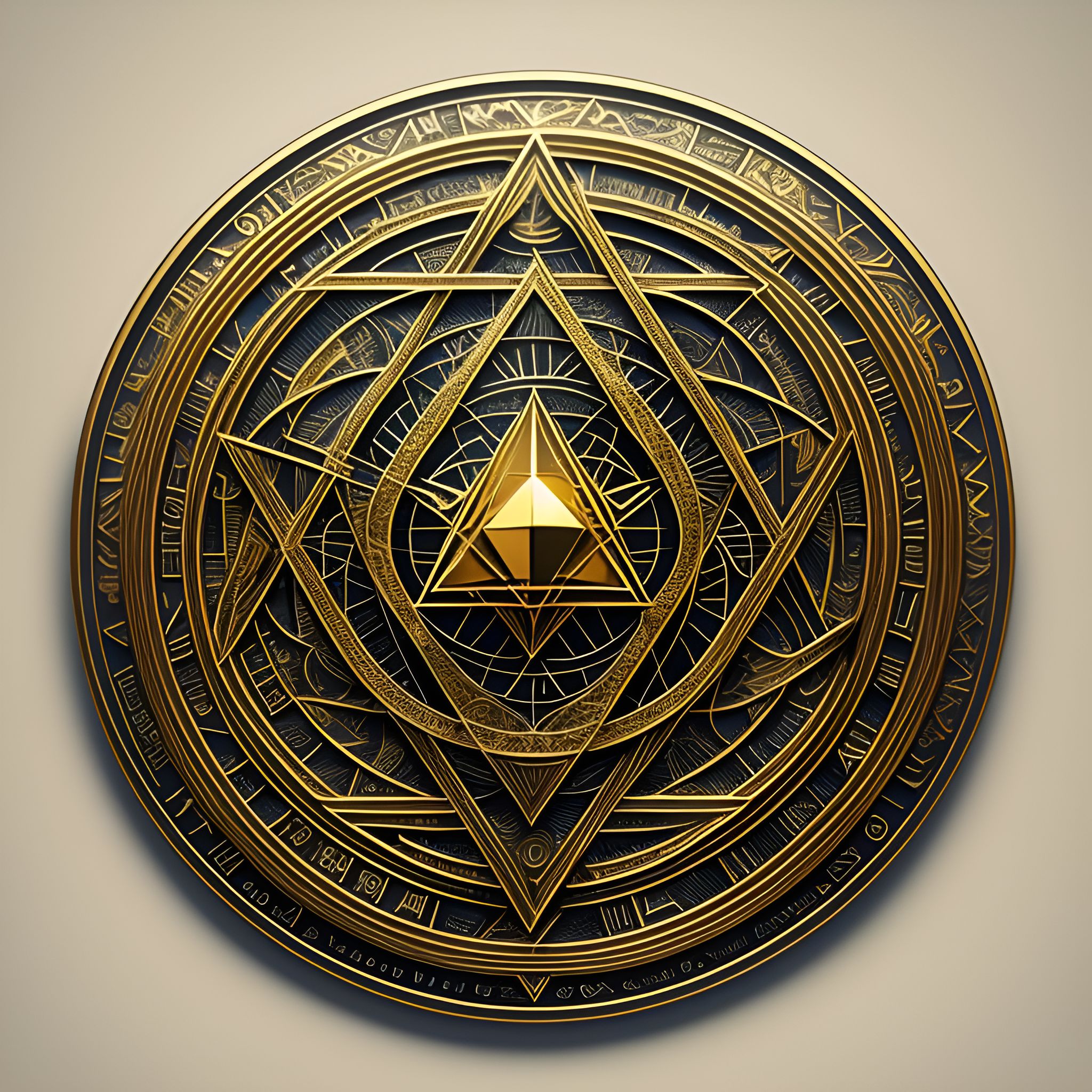 wan-loris286: The golden compass, triangle overlapping circle