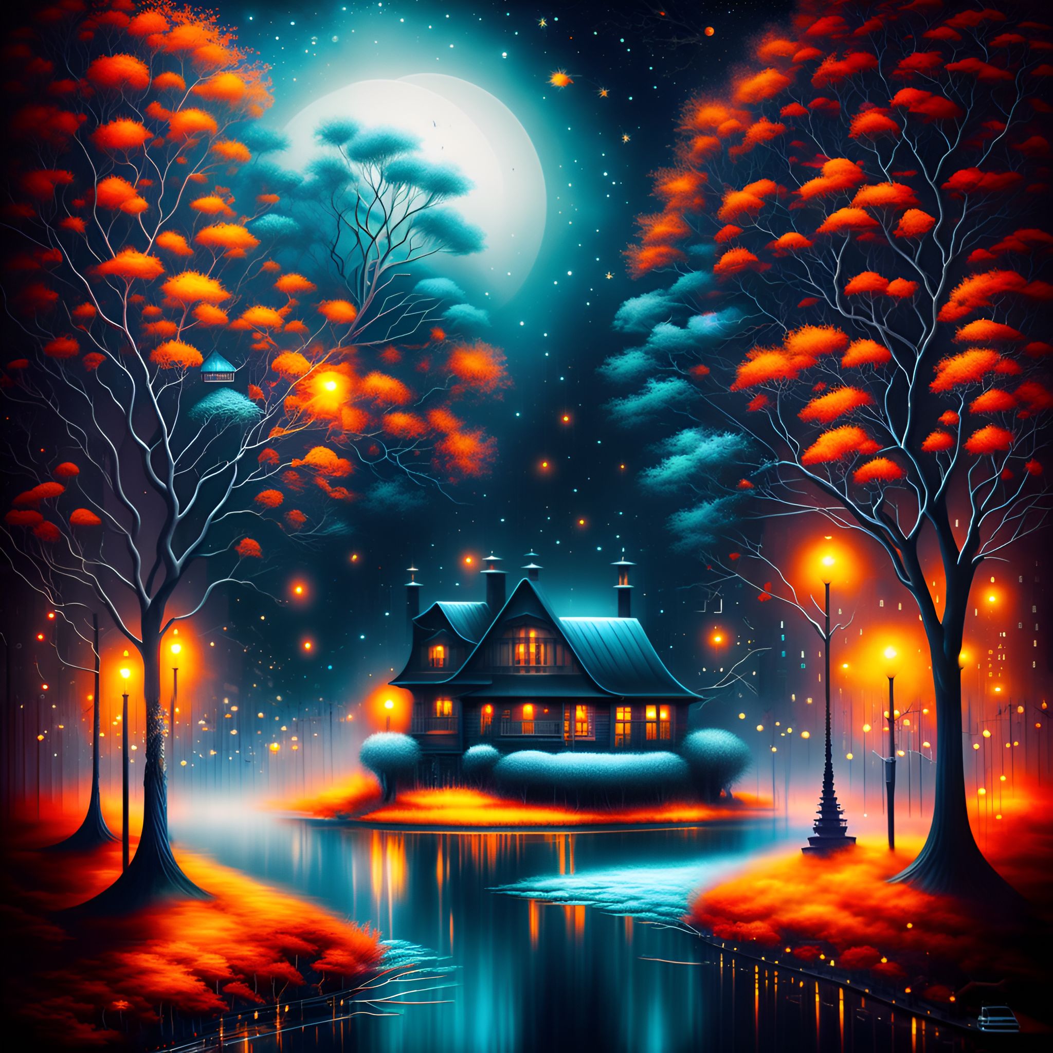 Foul-Rabbit: Craft a lively abstract arrangement showcasing the ...