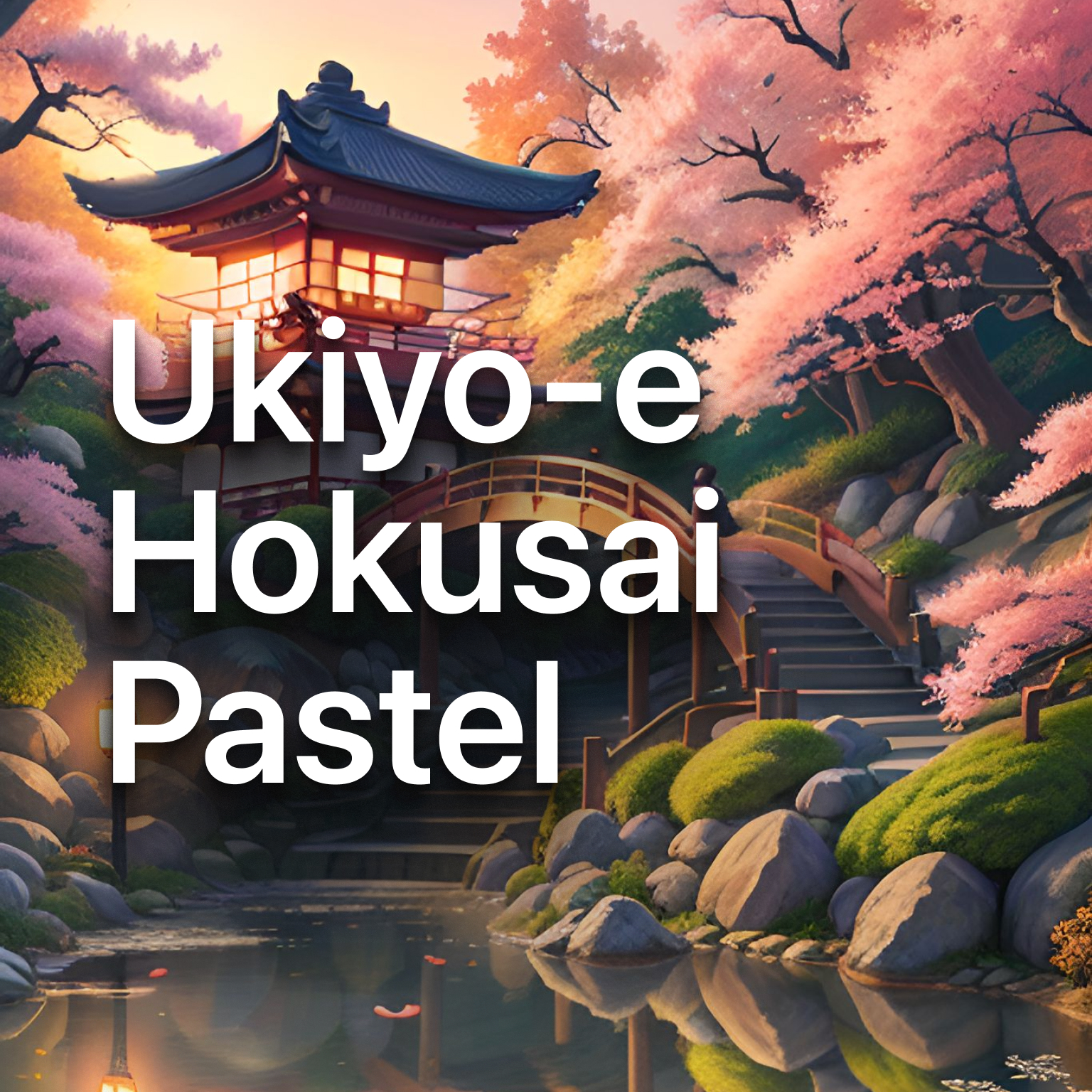 Ukiyo-e Hokusai Pastel | PromptHunt Template