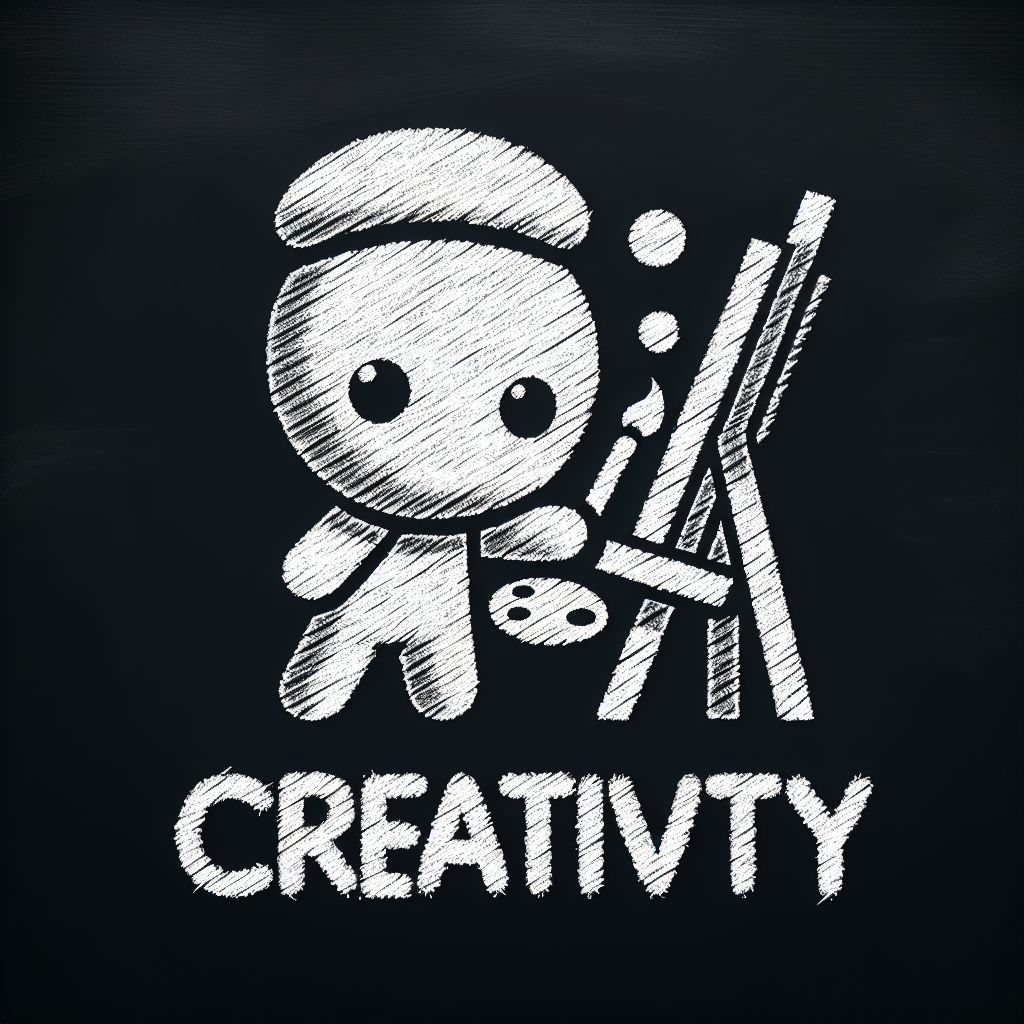 Chalkboard Stick Figures | PromptHunt Template