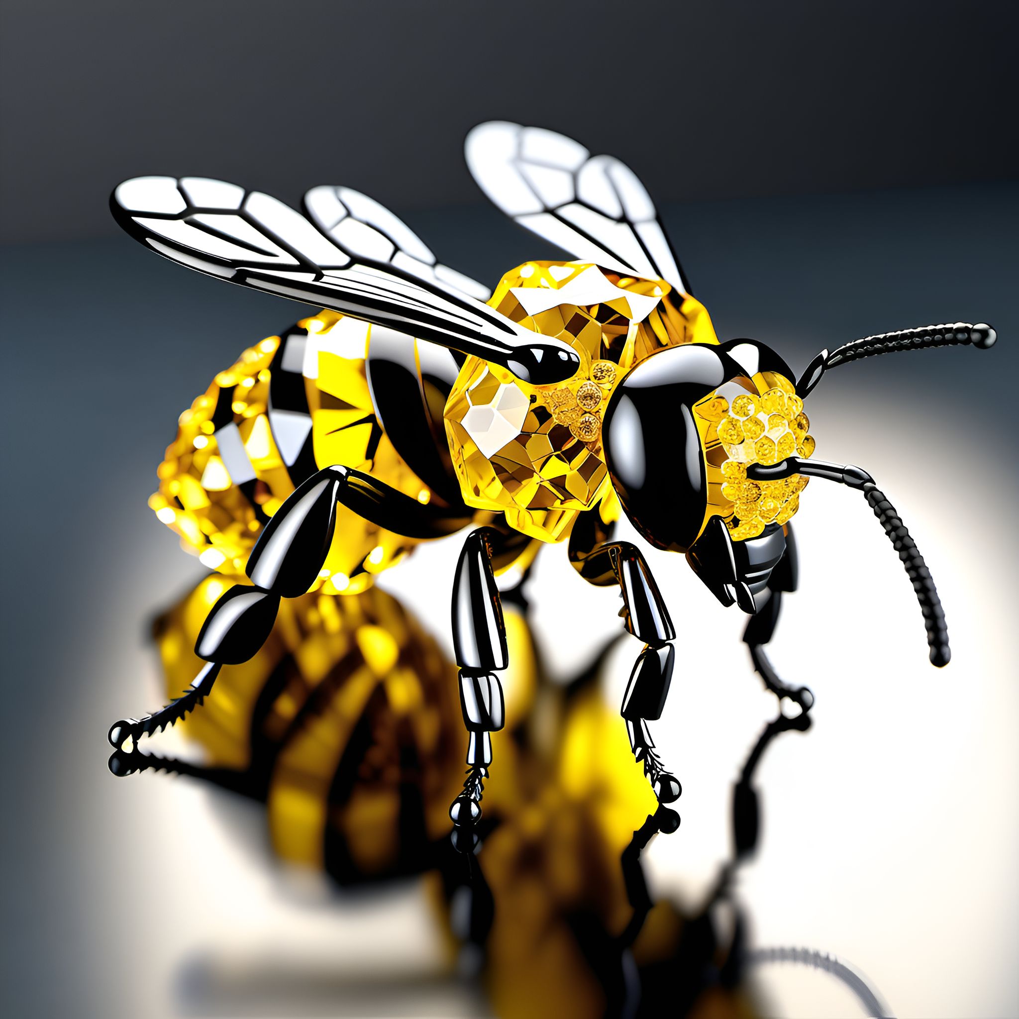 Foul-Rabbit: A highly detailed and spectacular 3D bee constructed from ...