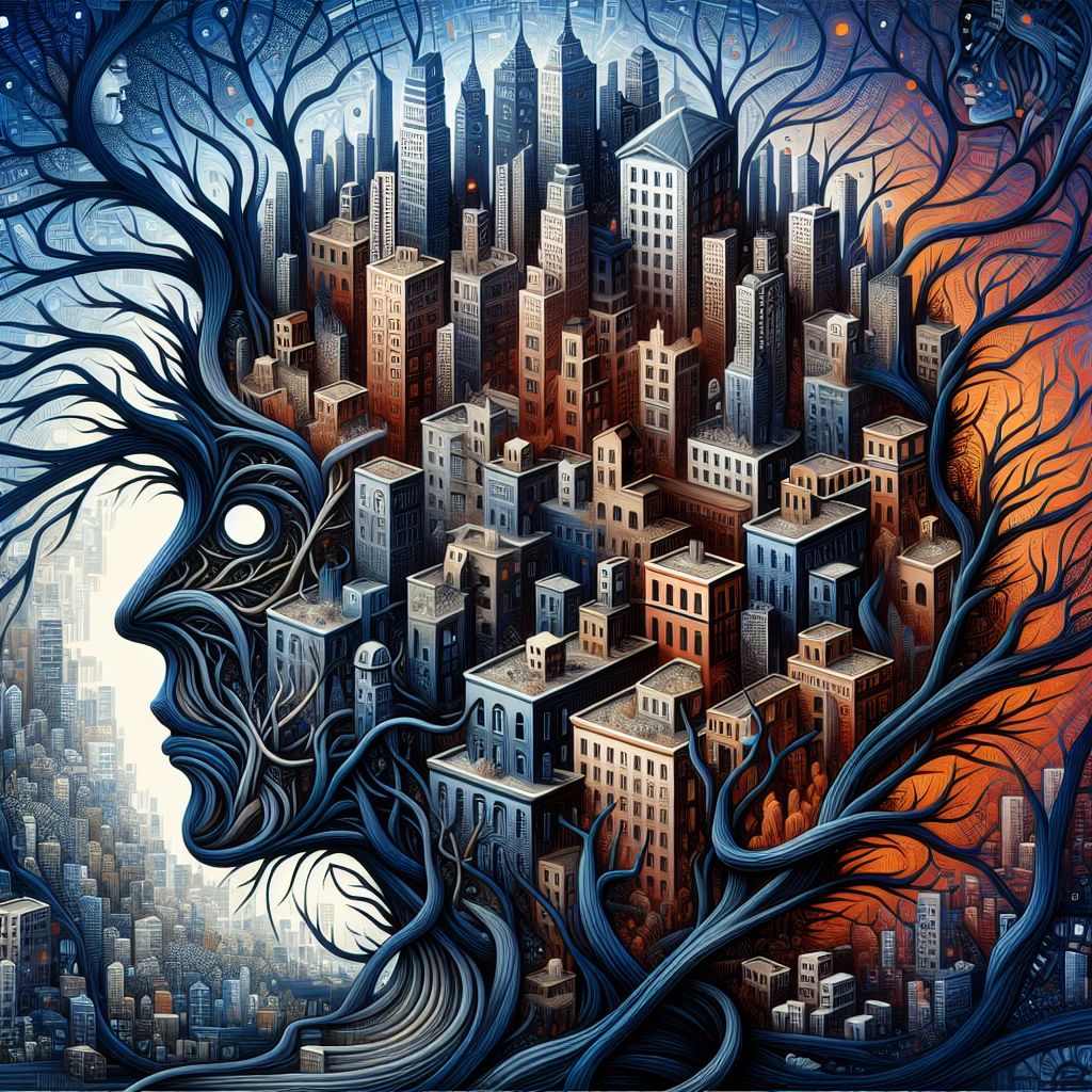 Foul-Rabbit-2: a vibrant creepy abstract composition featuring ...