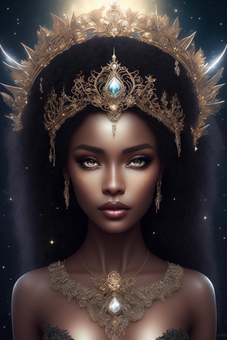 mellow-viper424: beautiful celestial goddess, full moon, wear crystal ...