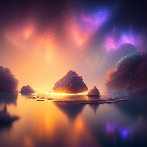 dry-narwhal382: Happy human spirit emitting light ripples