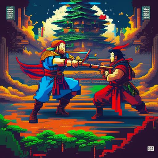BrunoStarling: samurai fighting templar