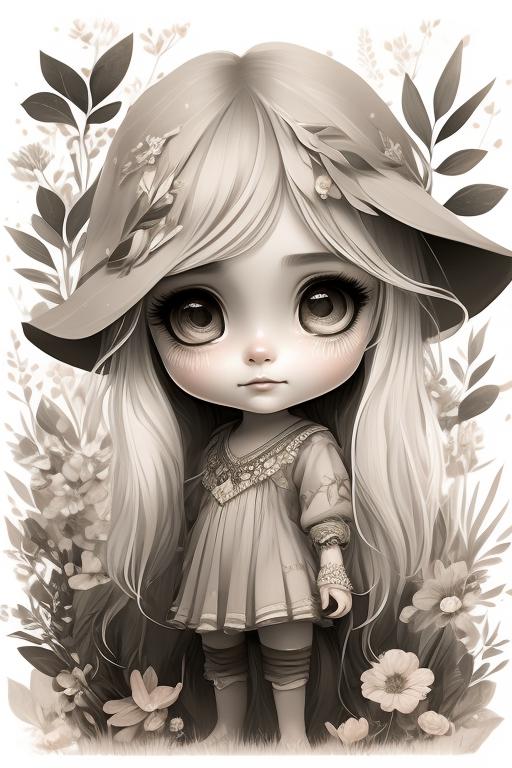 sasseycat1964: chibi girl boho style
